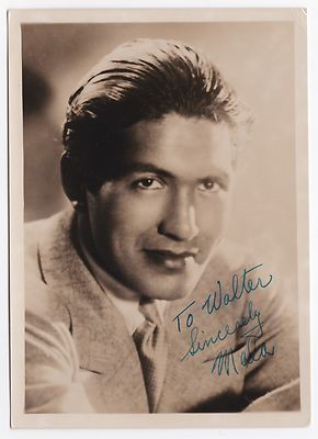 Ray Mala Original Vintage Signed Autograph on a 1936 Fan Photograph ...