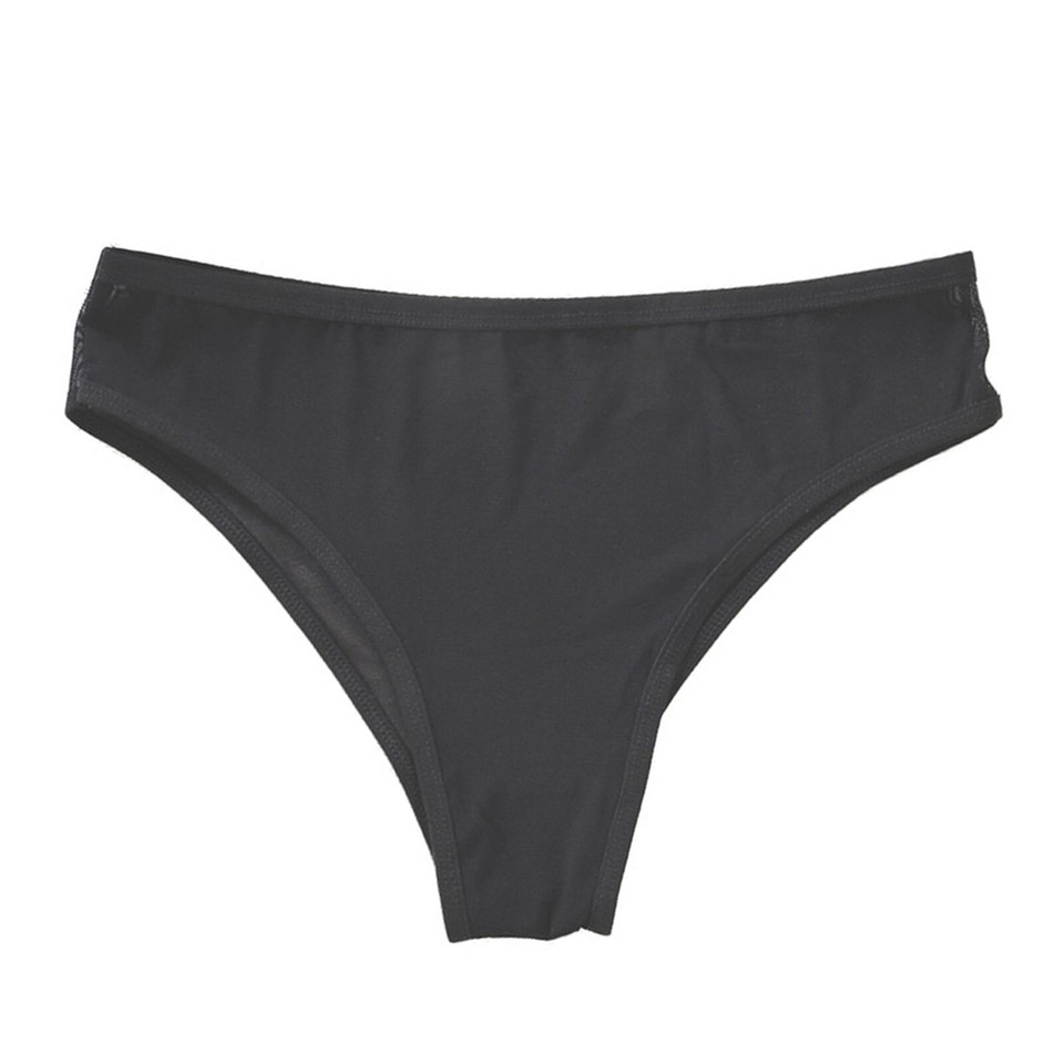 Women Mesh Briefs Low Rise Breathable Sheer Panties Lingerie Thongs ...