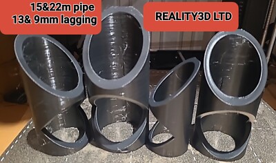 4X Pipe insulation lagging Tool cutting template 15mm & 22mm ,trimmer ...