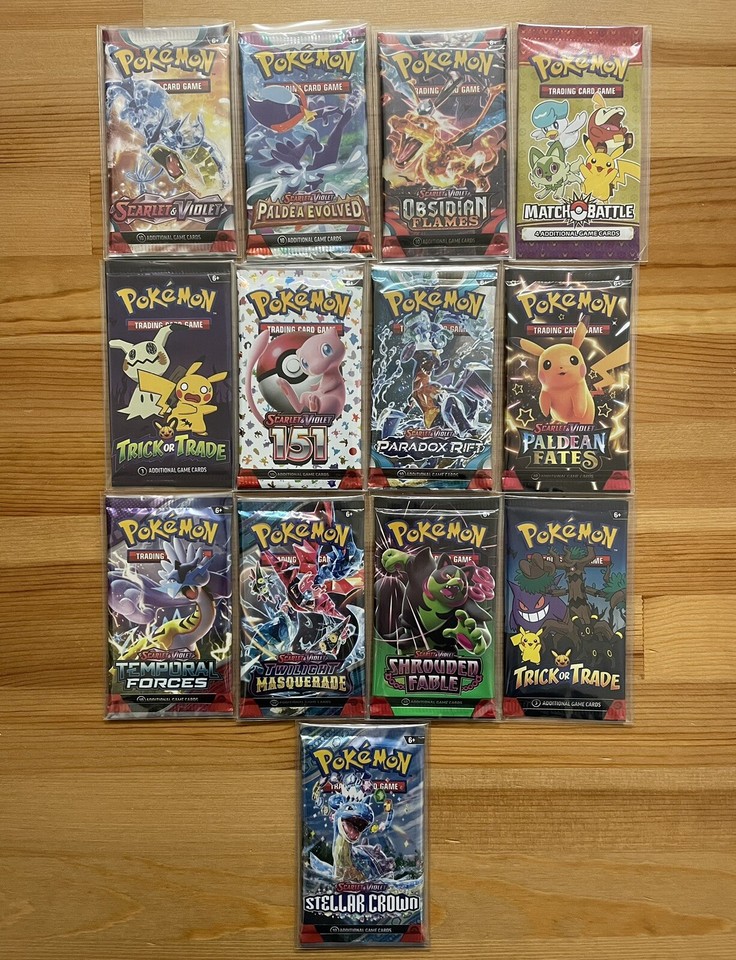 Pokemon Complete Sealed Booster Pack Lot WOTC, EX, DPP, HGSS, BW, XY ...