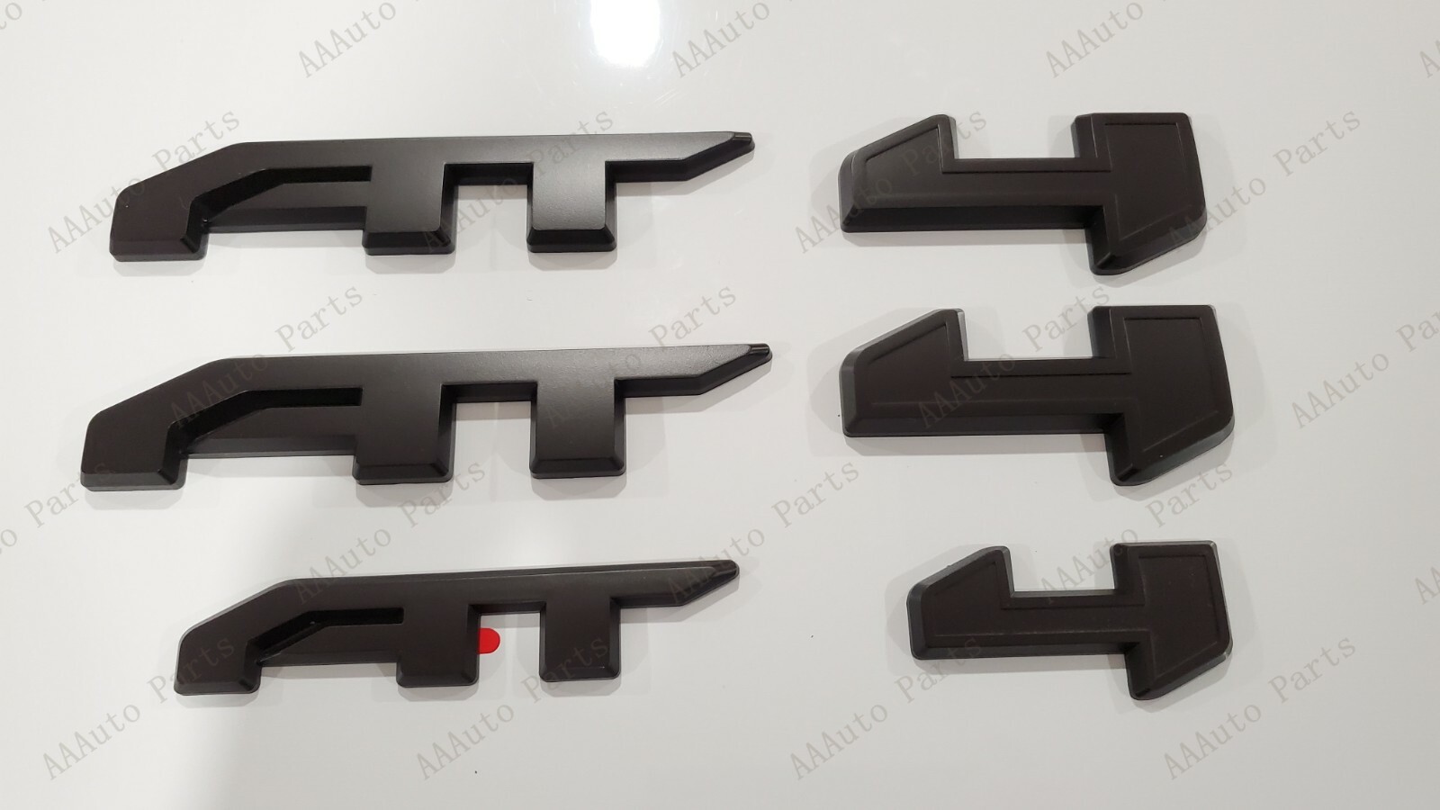 Overlay Door Rear Matte Black AT4 Emblem GMC Canyon Yukon Sierra 1500 ...