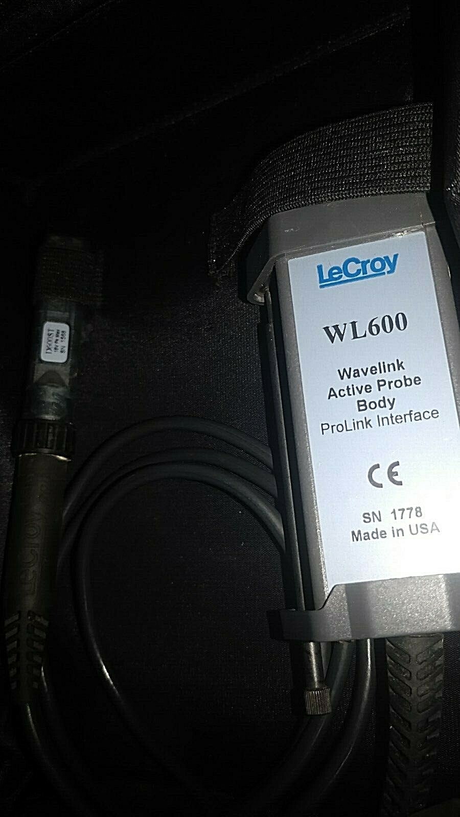 Lecroy WL600 Wavelink Active Probe Body + D600ST 18V Pk Max (S/N:1078 ...