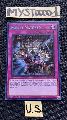 🇺🇸 Carte Yu-gi-oh! Evenly Match RA01-EN074 Secrète Rare US 1st NM | eBay