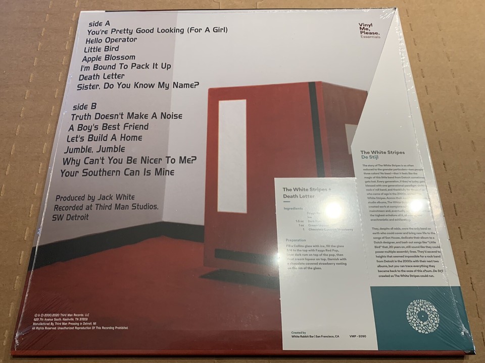 WHITE STRIPES De Stijl LP Splatter Vinyl Me Please w/ Art Print SEALED Jack Meg | eBay