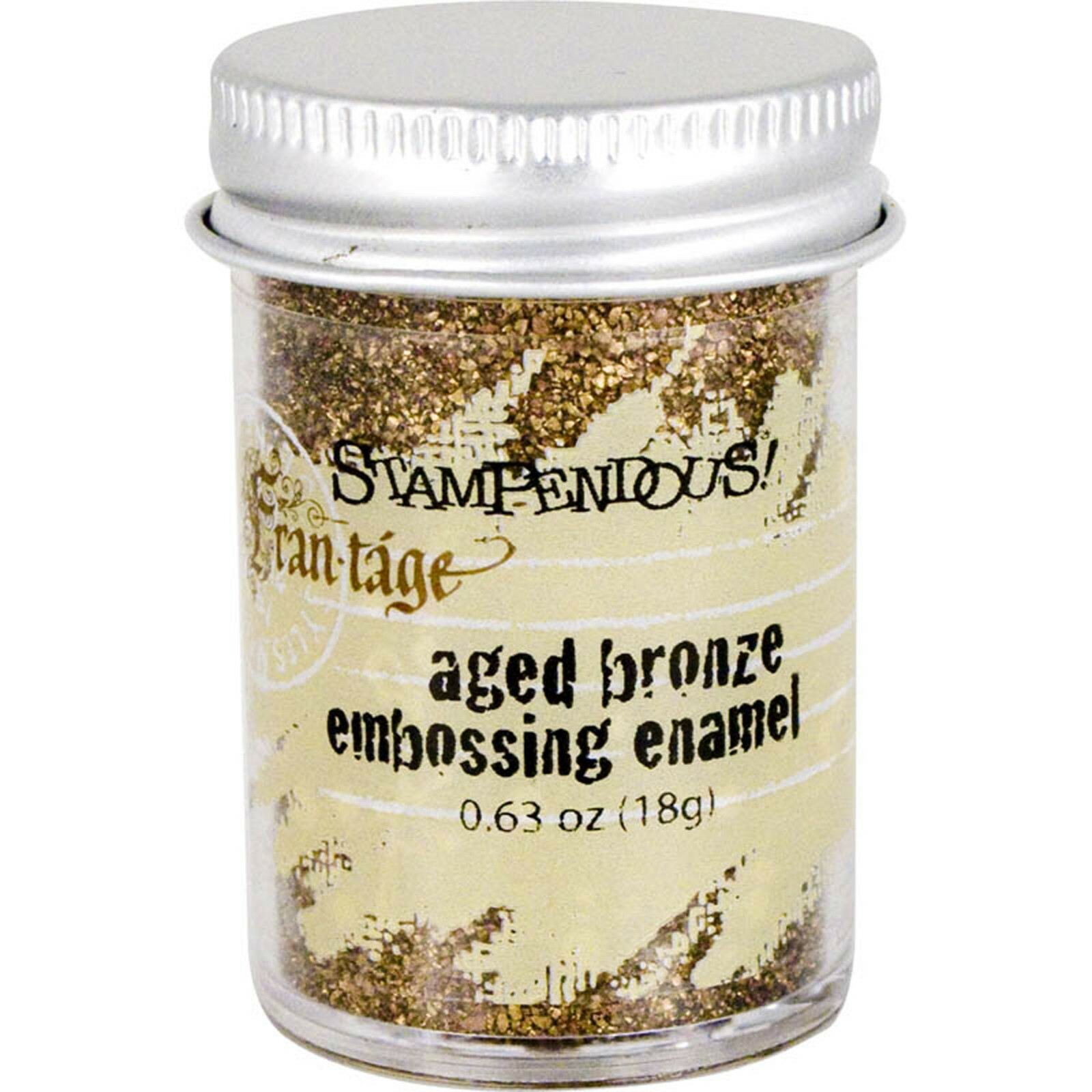 Embossing Powder Frantage Aged BRONZE Embossing Enamel .67 oz Jar ...