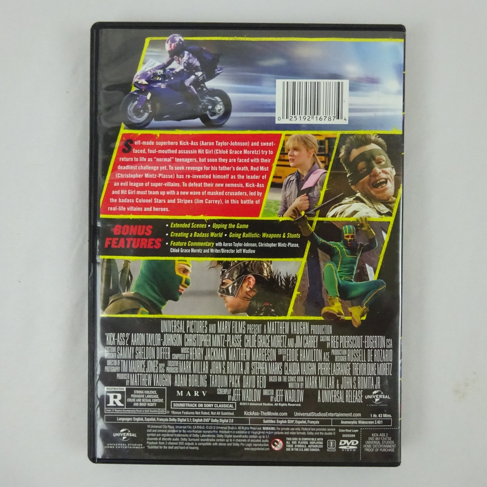 Kick Ass 2 DVD 2013 Widescreen | eBay