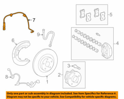 47770-50070 Toyota Wire assy, pad wear indicator, front rh 4777050070 ...