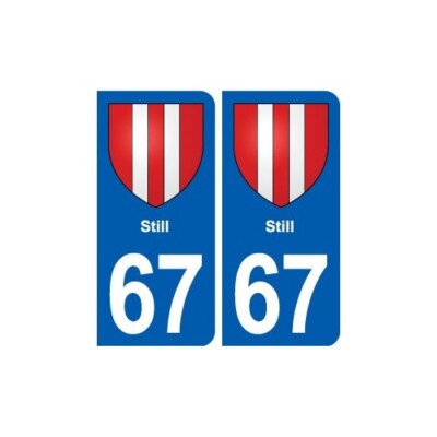 67 Still blason autocollant plaque stickers ville arrondis | eBay