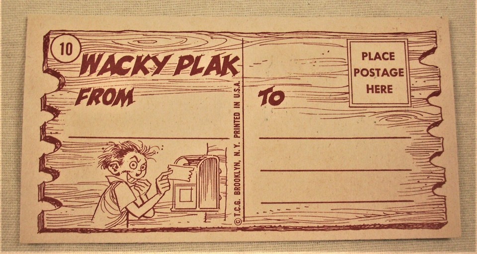 1959 TOPPS ☆ WACKY PLAK Non-Sport TRADING CARDS ☆ U Pick Em ☆ Group #1 ...