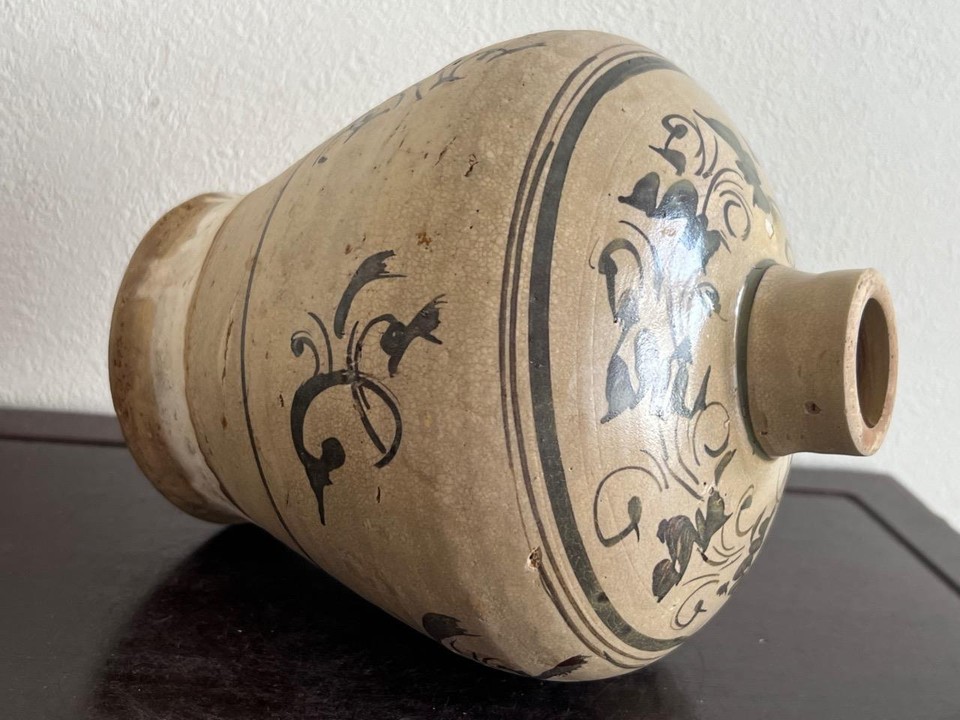Chinese Song Dynasty Cizhou Kiln Vase / H 19[cm] 1450g / Ming Qing Yuan ...