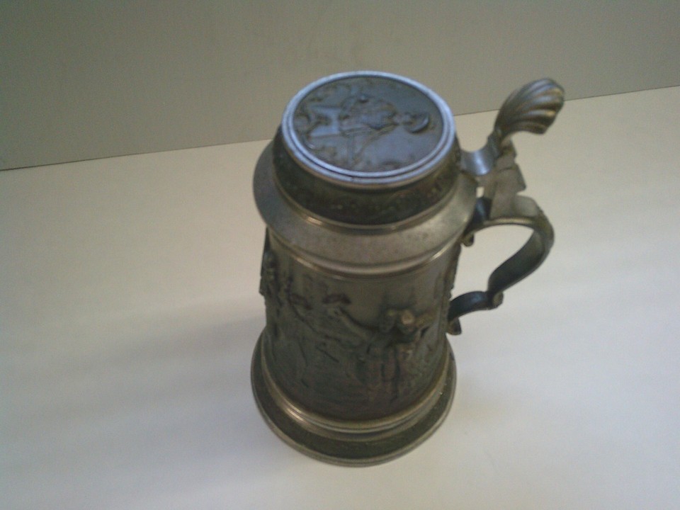 Antique Bavarian Beer Stein German Pewter Stein, circa 1920 | eBay
