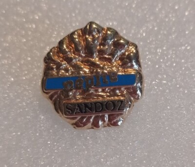 SANDOZ Pharmaceutical pepite pin badge LSD Albert Hofmann rare | eBay
