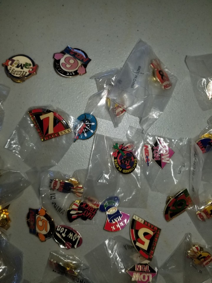 Lot of Vintage Label Hat Tie Tack Pin Pinbacks | eBay