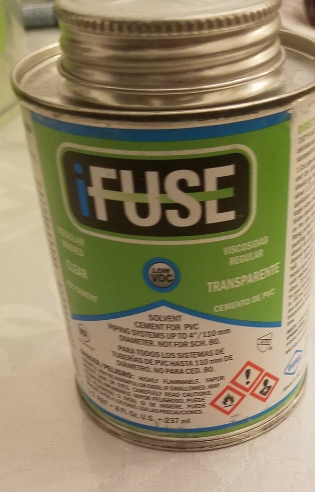 DURA iFUSE PVC CEMENT CLEAR REGULAR BODIED SOLVENT LOW VOC Cement For ...