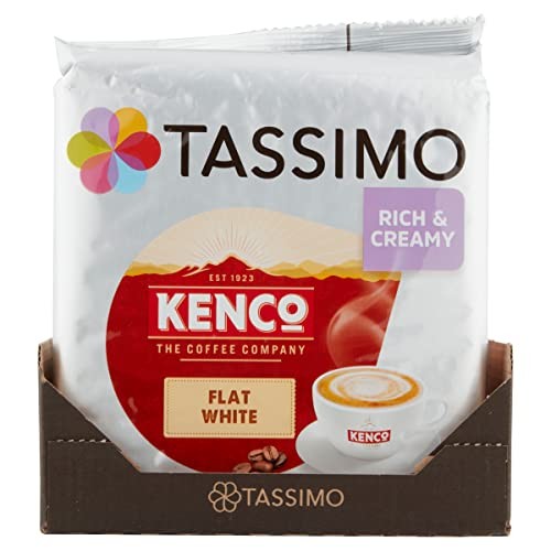 Tassimo Kenco Flat White Coffee Pods x8 (Pack of 5, Total 40 Drinks ...