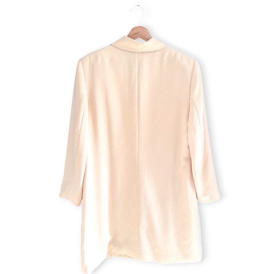 Ladies Condici Set Cream Beaded Smart Longline Blazer Jacket Size 18 ...