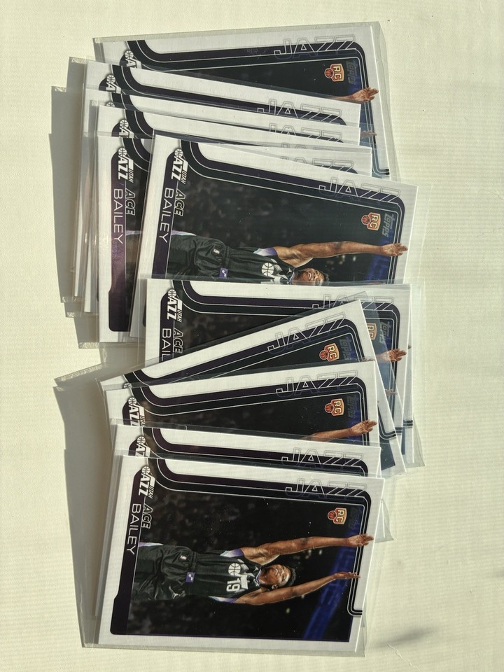 Lot 12 Ace Bailey 2025-26 Topps Flagship Basketball Base RC Jazz | eBay