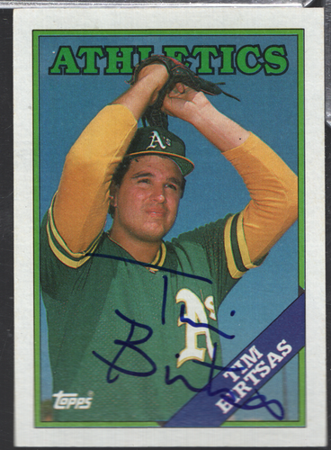 Tim Birtsas Athletics Autographed 1988 Topps #501 w/COA 101923NPCD460 ...