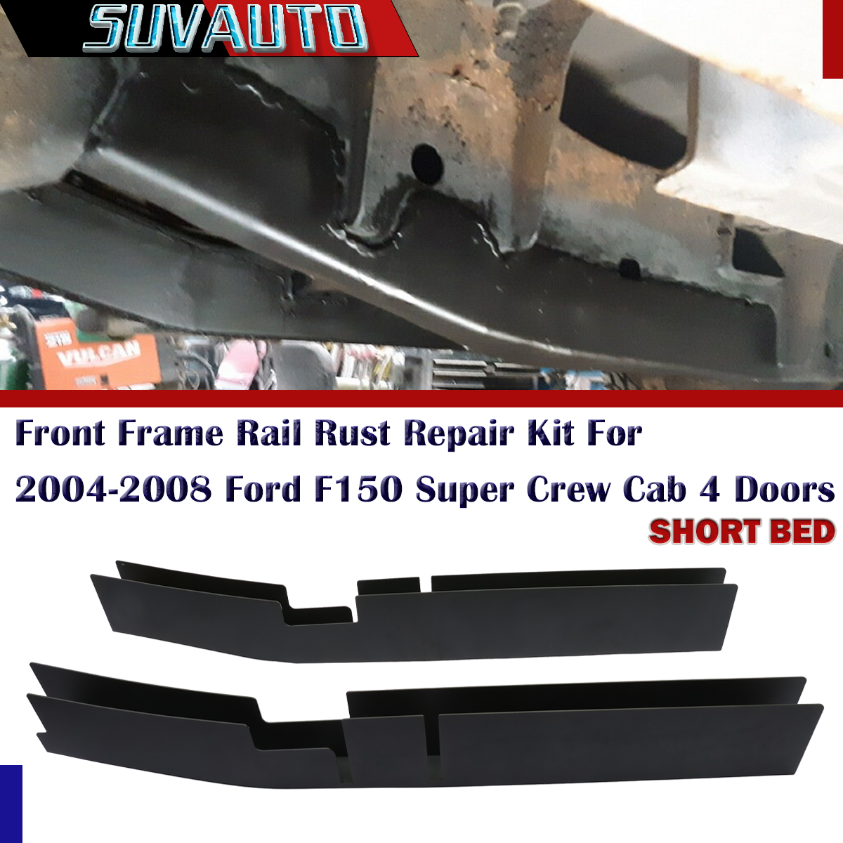 Mid Frame Rail Rust Repair Kit For 2004-2008 Ford F150 Super Crew Cab ...