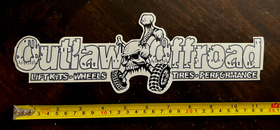 OUTLAW OFFROAD STICKER DECAL trails overland jeep sandsports outlander ...