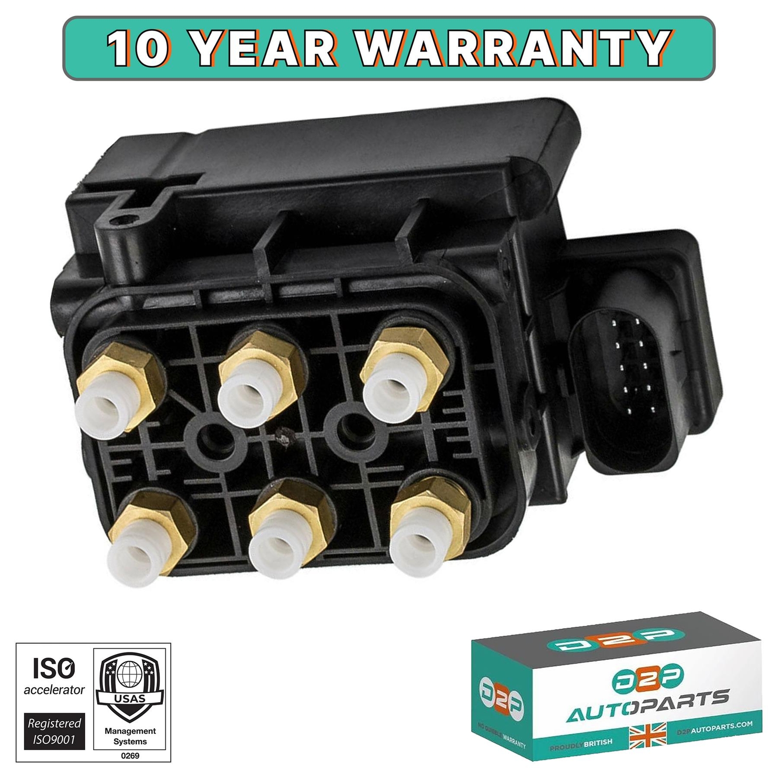 AIR RIDE SUSPENSION SOLENOID VALVE BLOCK FOR AUDI Q7 (4L) VW TOUAREG ...