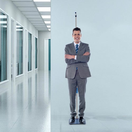 Height and Weight Scale / Digital Weight Scale Platform and Height Rod ...