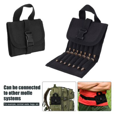 Tactical Molle 14 Rounds Rifle Shell Holder Cartridge Carrier Folding ...