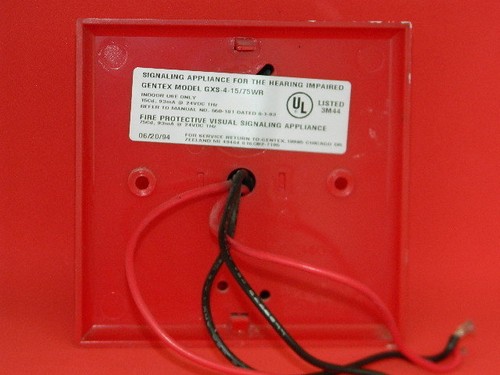 LOT OF 5 GENTEX GXS-4-15/75WR SIGNALING APPLIANCE FOR HEARING IMPAIRED ...