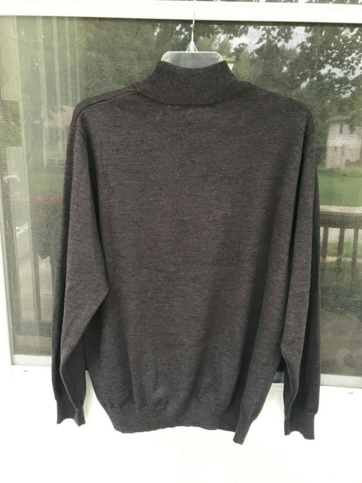 Linea Uomo Men's Sweater, size XL, grey acrylic, MERINO wool | eBay