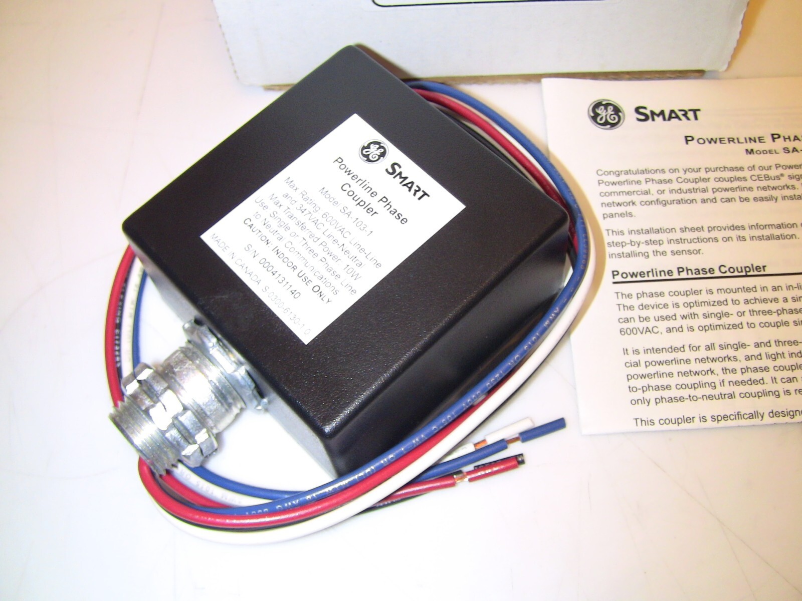 GE General Electric SMART SA-103-1 Power Line Phase Coupler Transformer ...