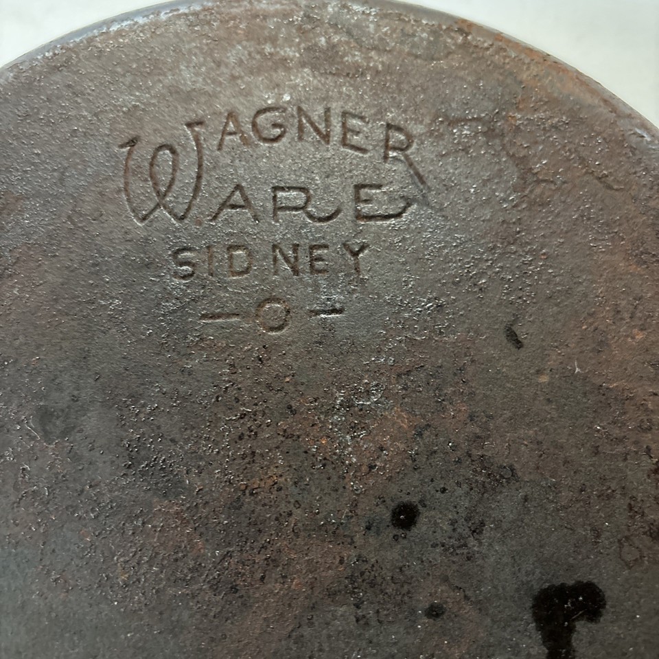 Vintage Wagner Ware Sidney -O- No. 8 1058 Cast Iron Skillet USA Flat ...