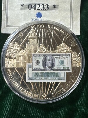 US 2010 American Mint Banknotes of the USA Series $100 Comm ...