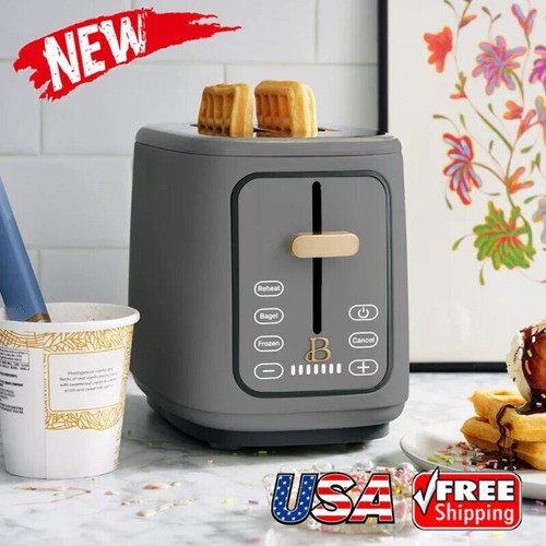 2 Slice Touch Screen Toaster Self-Adjusting Slots 7 Settings w/ Warming ...