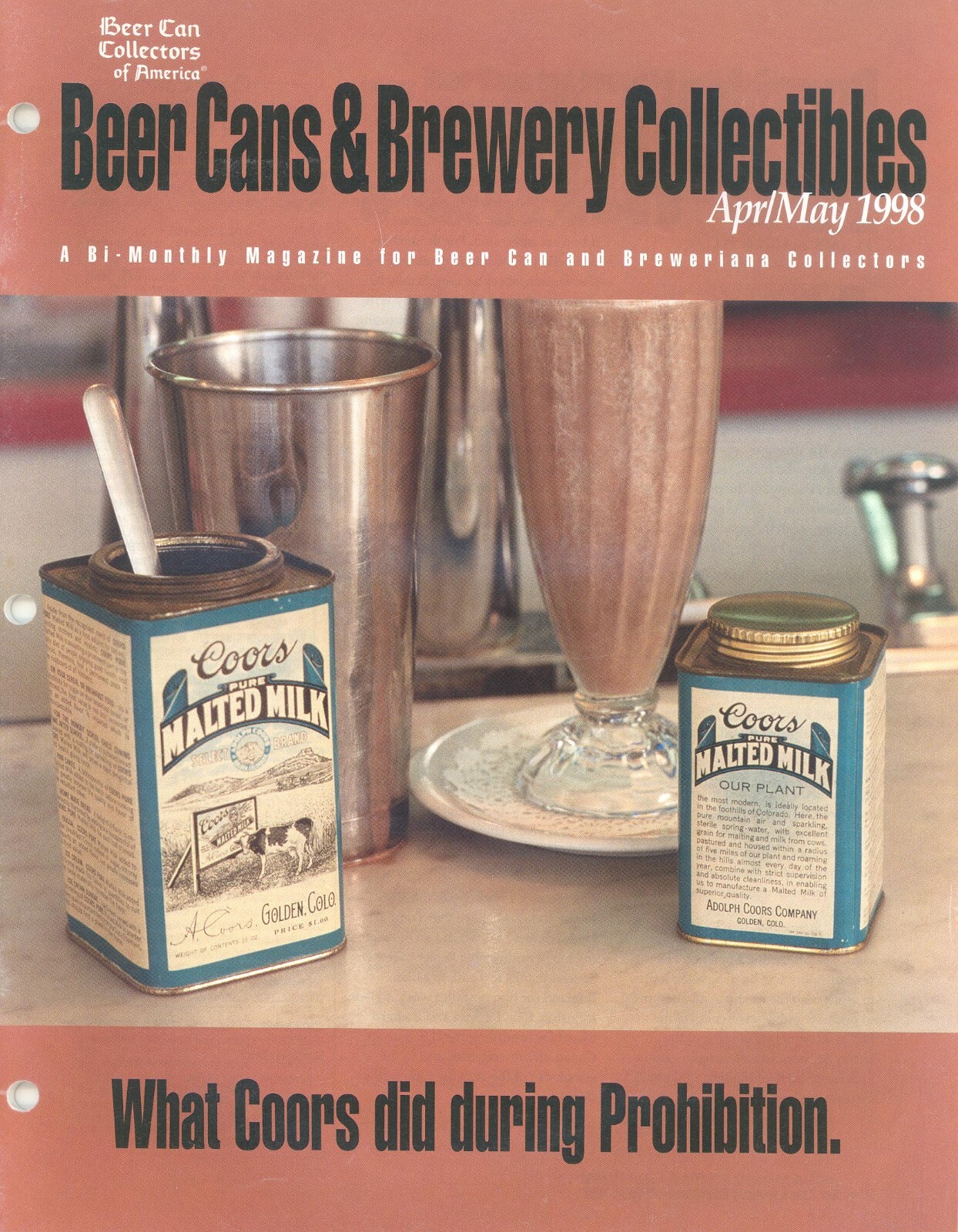 BCCA BREWERIANA BEER CAN COLLECTOR MAGAZINE APR MAY 98 ABA NABA MALT ...