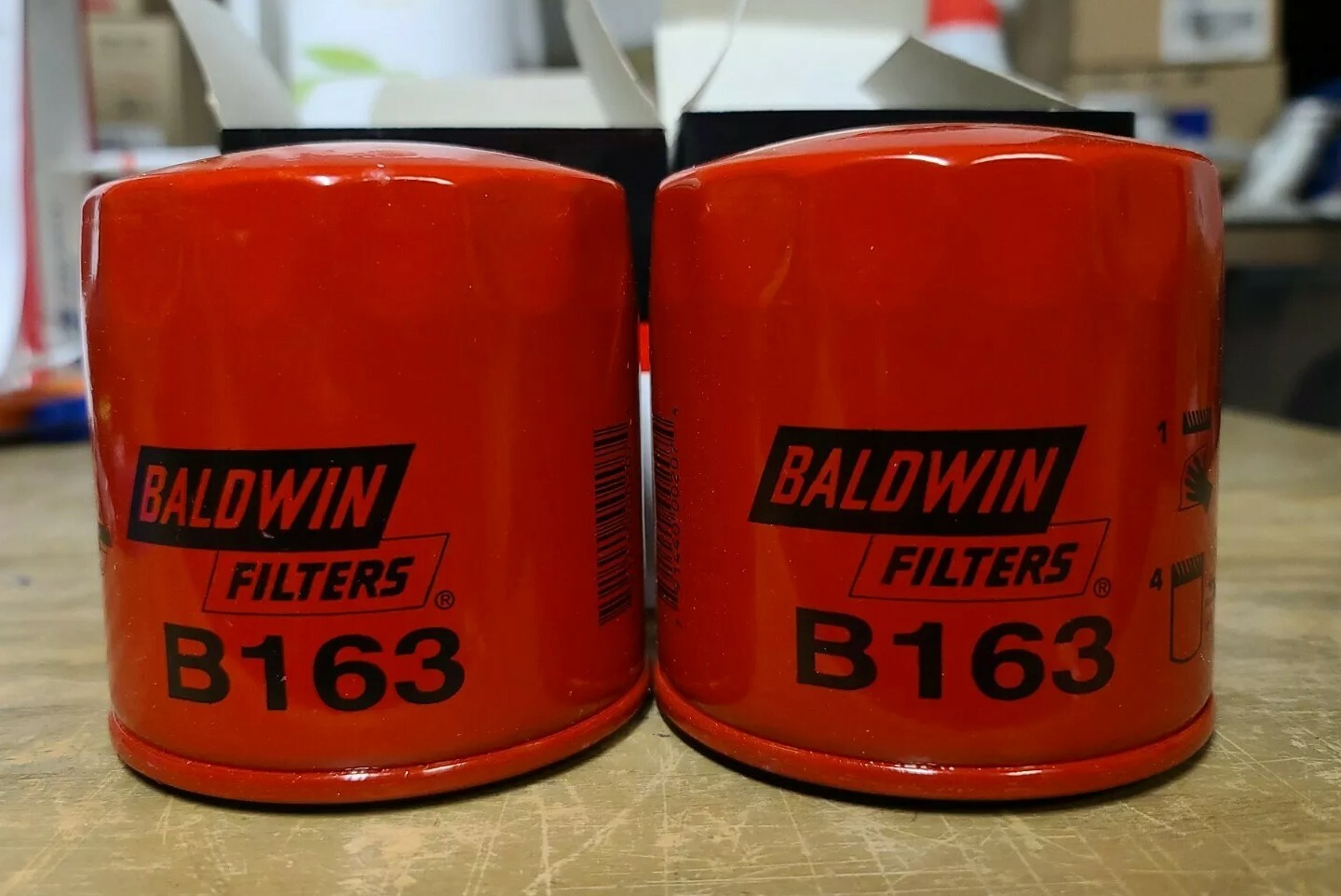 (2)Baldwin B163 Engine Oil Filter EB-1096 | eBay