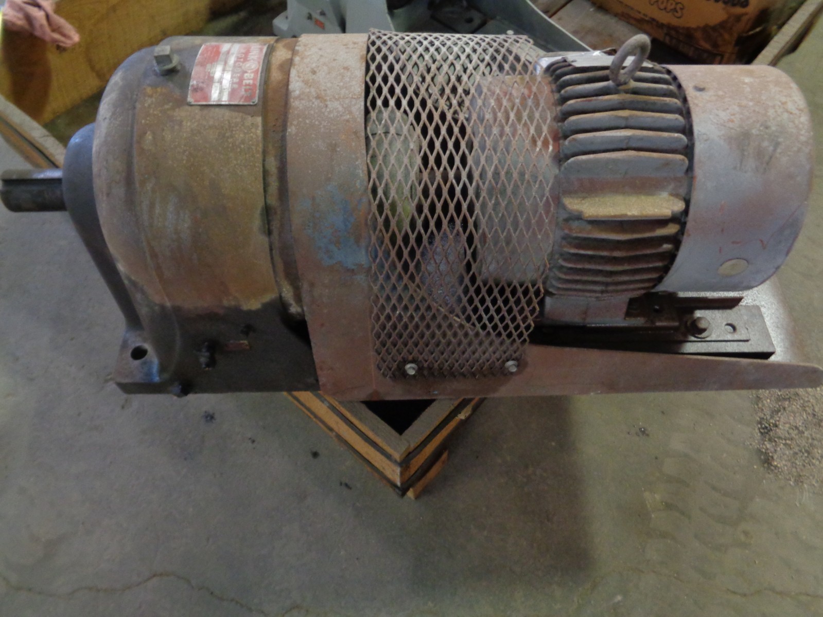 Link Belt gear Speed Reducer 7.6:1 Model CDB2 55 (7.5 HP) w/motor (see ...