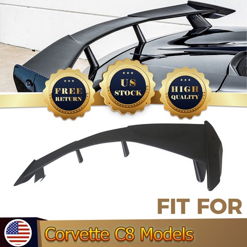 Rear High Wing Spoiler For 2020 2021 2022 23 Corvette C8 Models Gloss ...