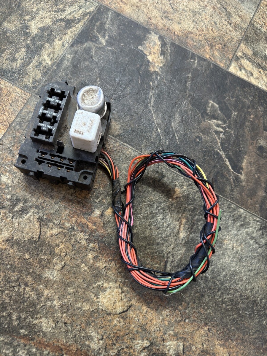 1979 Pontiac Firebird Fuse Box Air Conditioning Blower Wiring/Vacuum