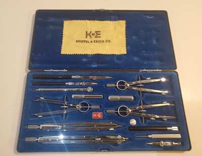 Vintage K & E (Keuffel and Esser) Mechanical Drafting Drawing Tool Set ...