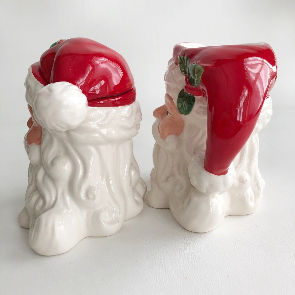 Vintage Spode Christmas Memories Ceramic Santa Head Cream and Sugar Set ...
