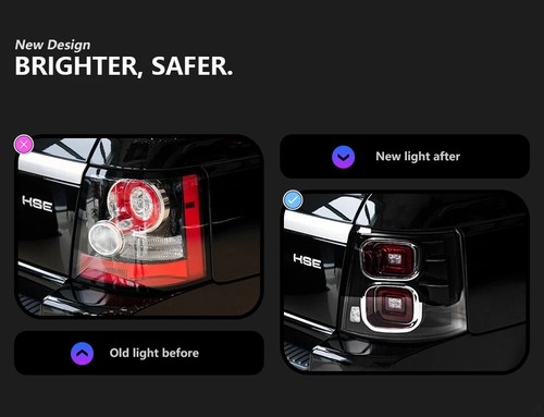 For Land Rover Range Rover Sport 2005-2013 Rear LED Tail Lights Turn ...