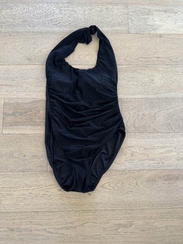 Miraclesuit One Piece Halter Swimsuit Black Size 12 | eBay