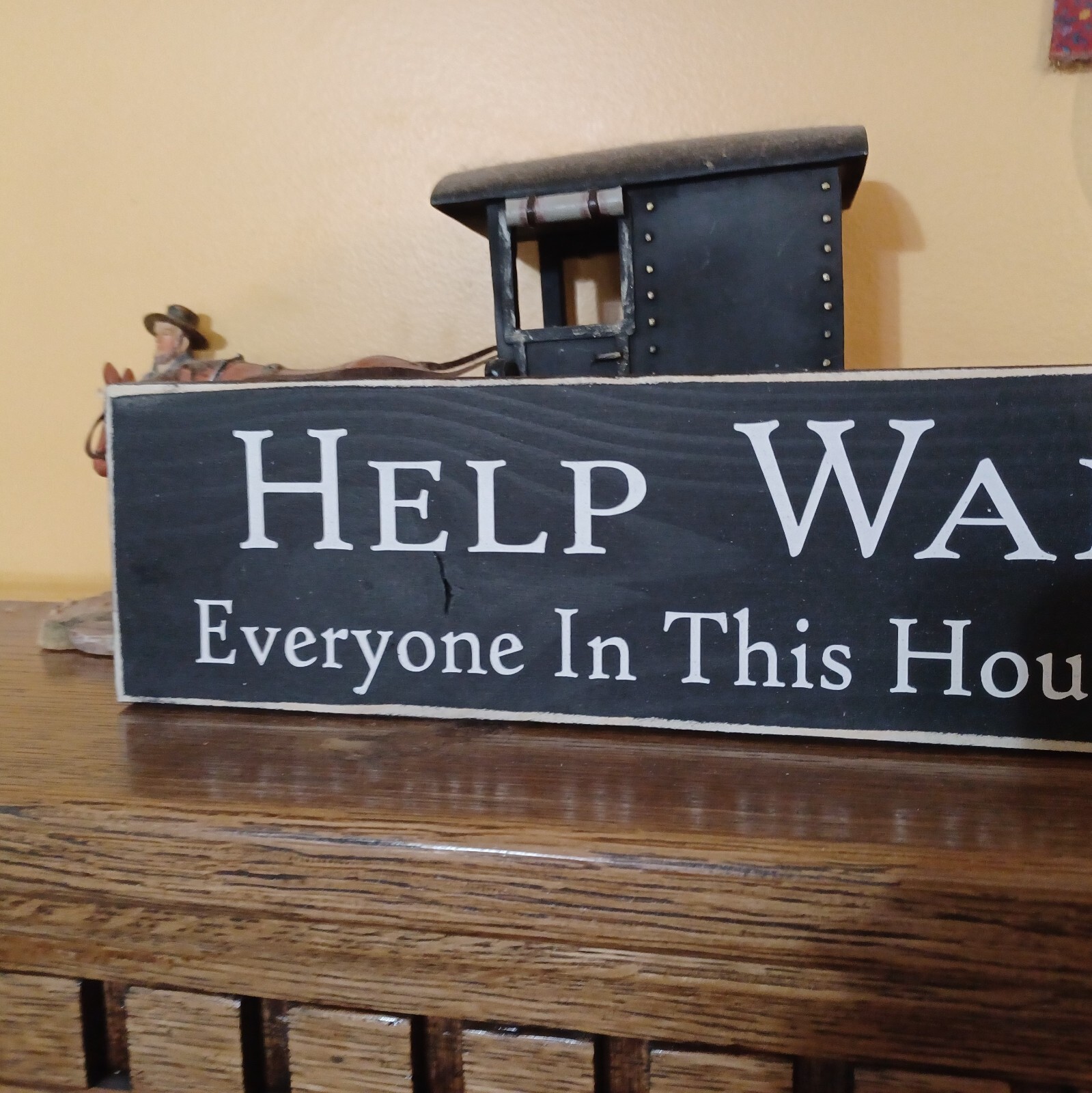 Help Wanted Rustic Primitive Distressed Shabby Sign Country Home Décor ...