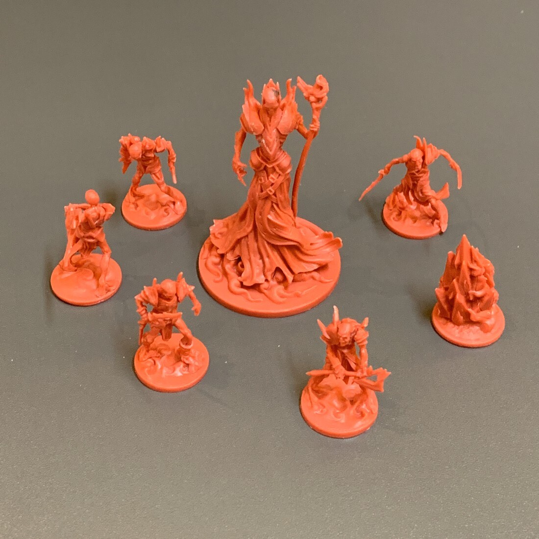 7PCS Bones Skeleton Monster Heroes Godtear Board Game Miniatures DND ...