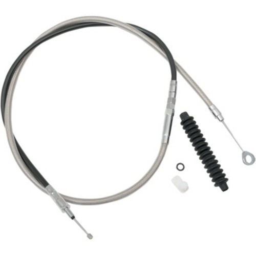 H.E. 62 11/16" Braided Stainless Clutch Cable OE 38667-08A Harley 08-16 ...