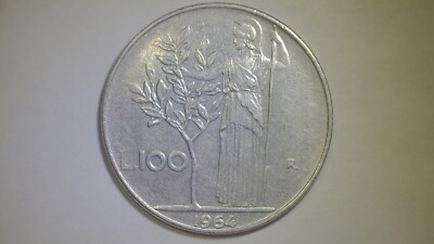 1964 Italy 100 Lire Coin - Stainless Steel - World Coin - Vintage | eBay