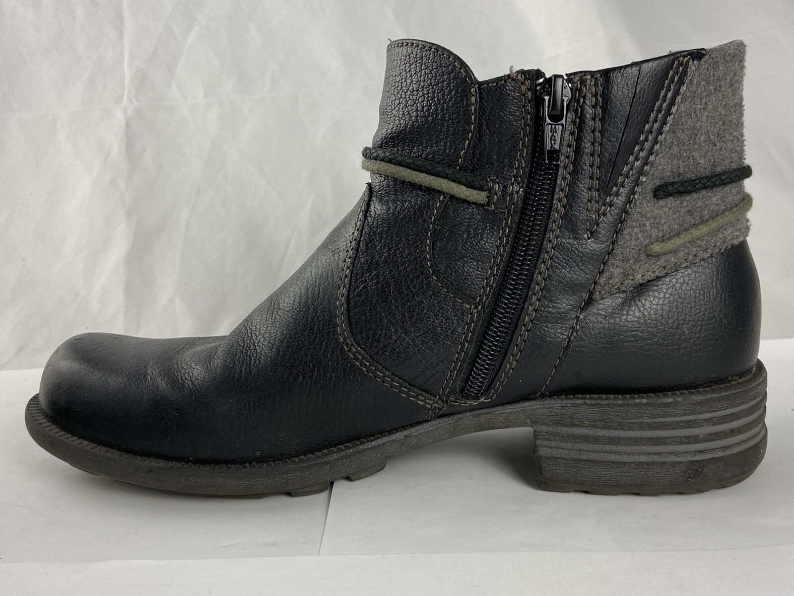 Earth Origins Ankle Boots Women's 9 Black Priya Leath… - Gem