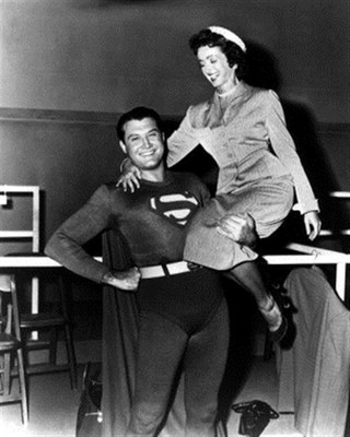 George Reeves En Superman/Clark Kent, Photo Phylli 8x10 Belle Image ...
