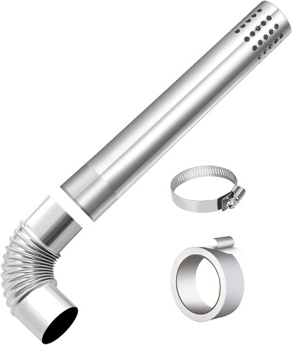 Upgraded 3 inch Direct Vent Pipe Kit for Tankless Water Heater, sliver ...