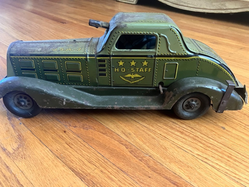 Vintage Marx Tin Toys HQ Staff Car | eBay